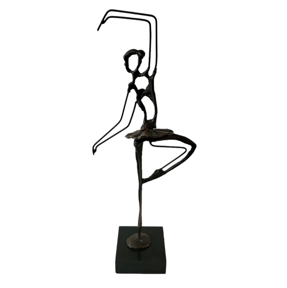 Vintage | Accents | Brutalist Bronze Ballerina Alberto Giacometti Style ...